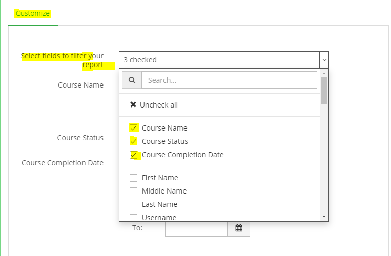 How to Run a Course Completion Status Report