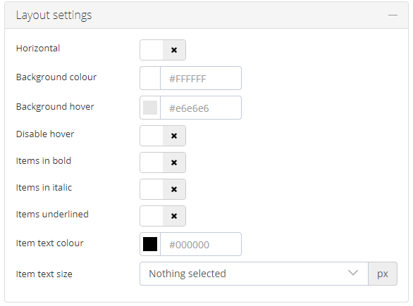How to adjust item layout