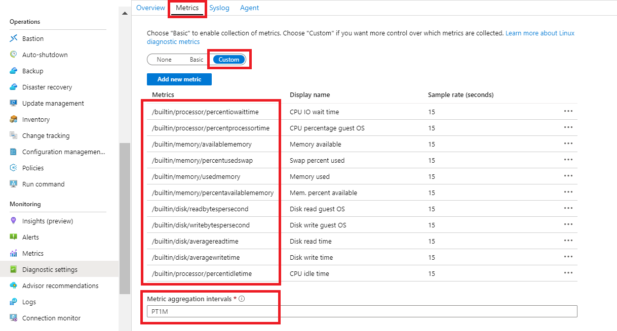 Microsoft Azure VM - Enabling Diagnostics extension for Windows & Linux VMs