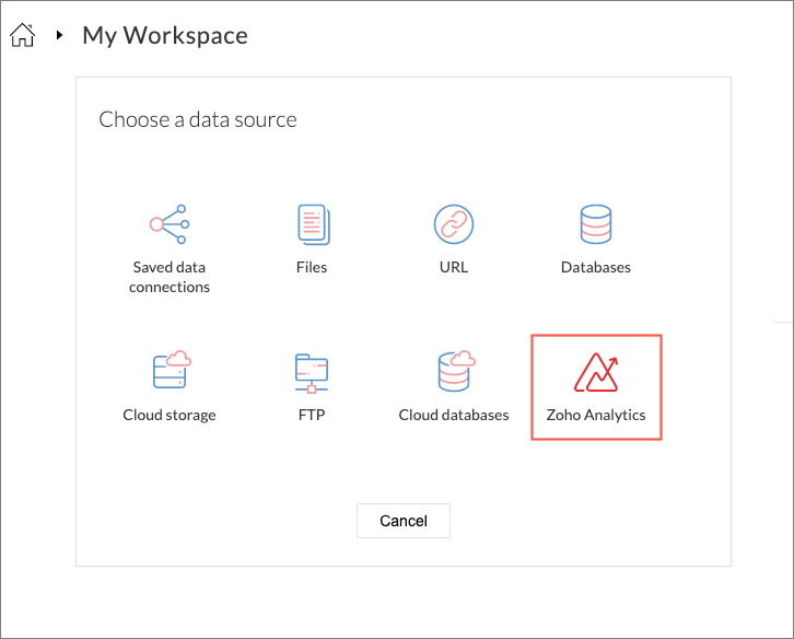 How to import data from Zoho Analytics?
