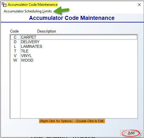 Accumulator Code Maintenance and Capacity Limits