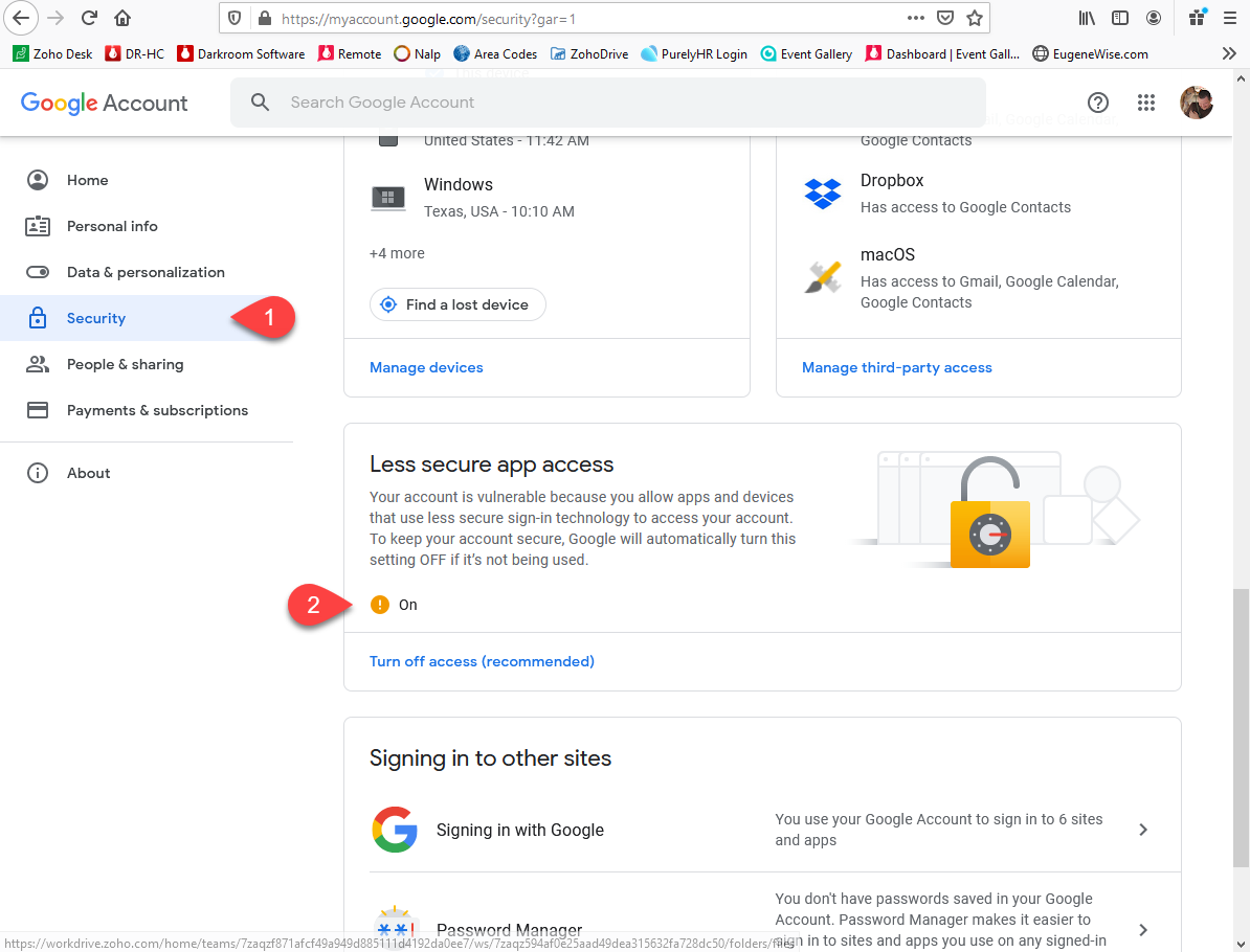 How do I add a Gmail Account to Darkroom Booth