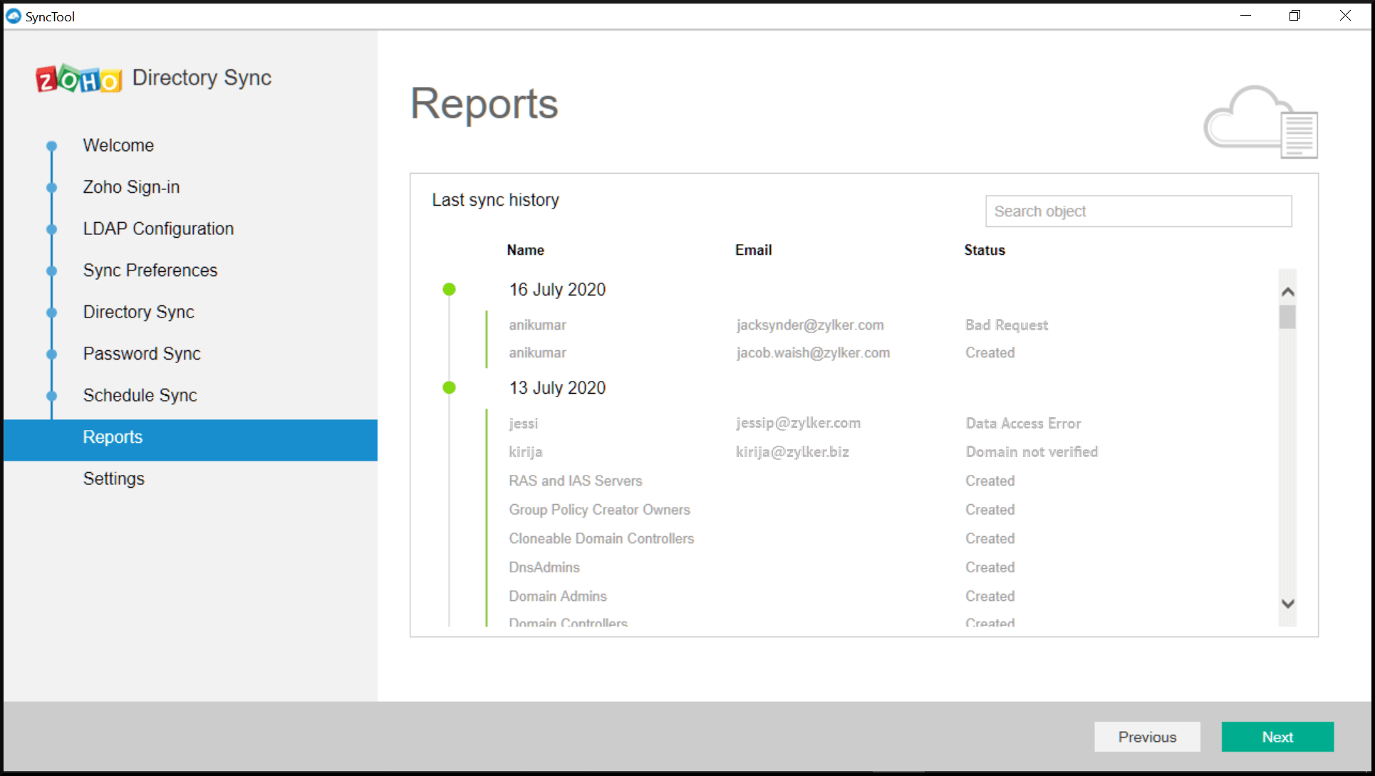 Sync Tool - Troubleshooting | Admin Guide - Zoho Directory