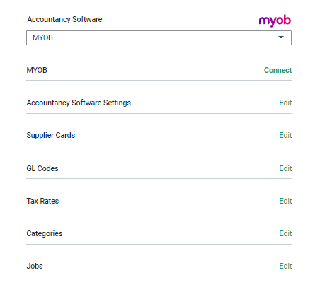 Connecting to MYOB AccountRight