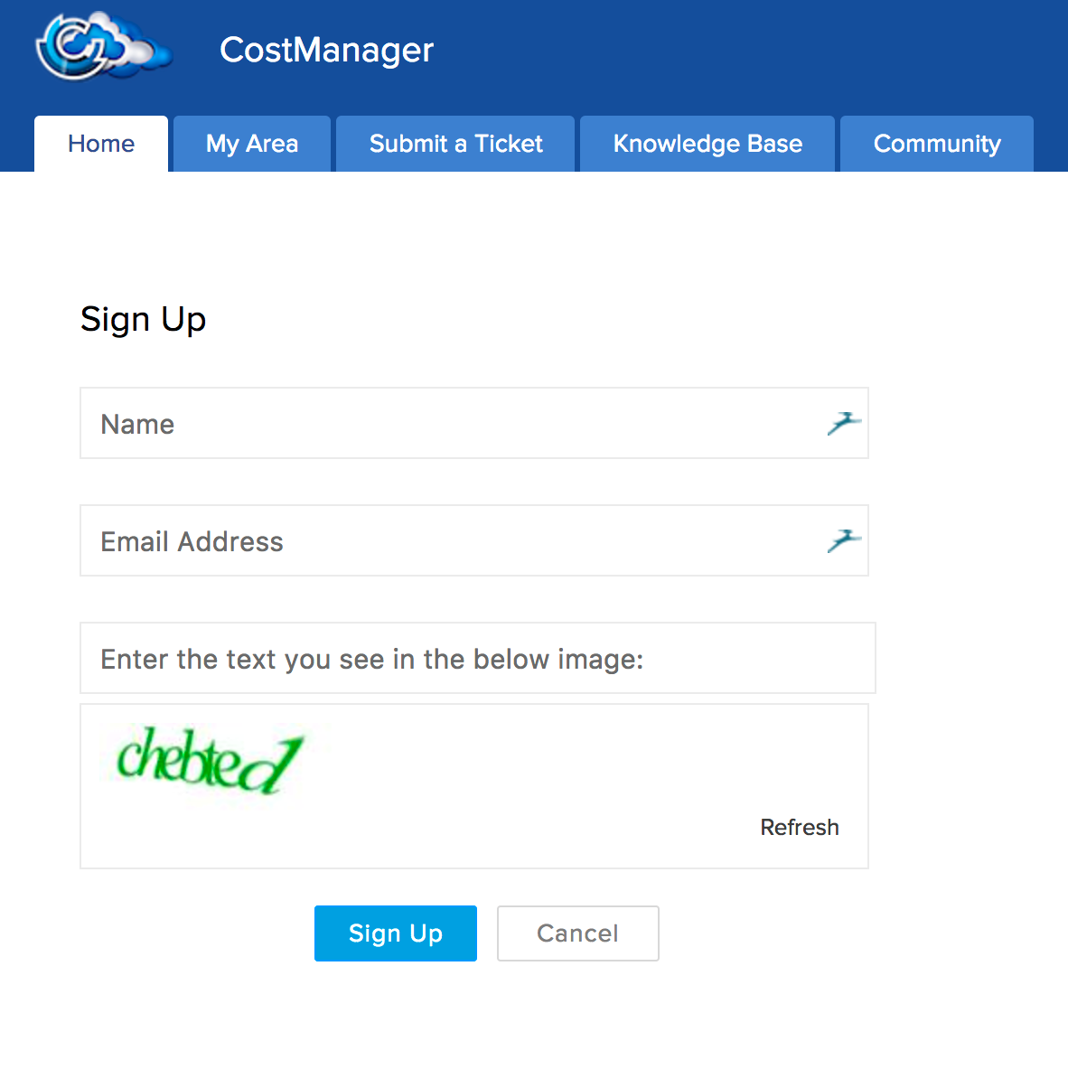 The Support Portal - Logging In