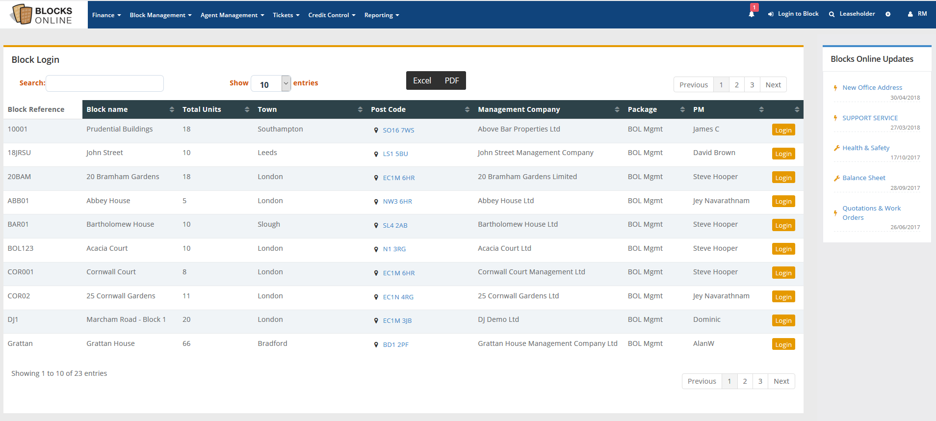 How to access Blocks Online