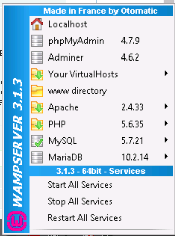 Monitoring Apache Server of WAMP