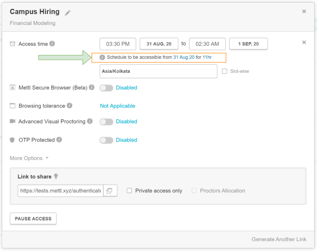 How to schedule an Assessment