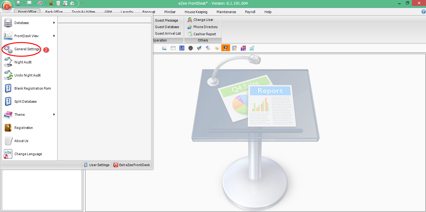How to configure eZee Frontdesk as Client machine