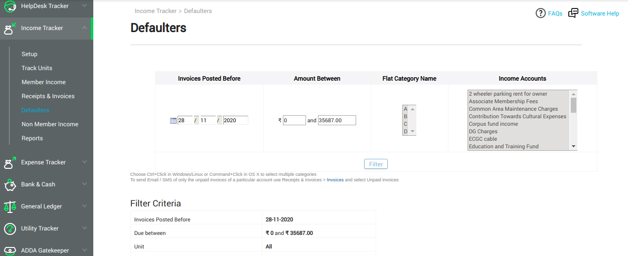 How to fetch defaulter list and send emails to them?