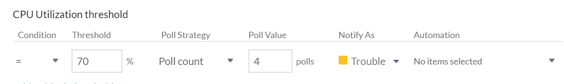 Poll strategy for server monitors