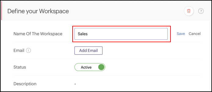 Workspace Basic Information | Help - Zoho Bookings