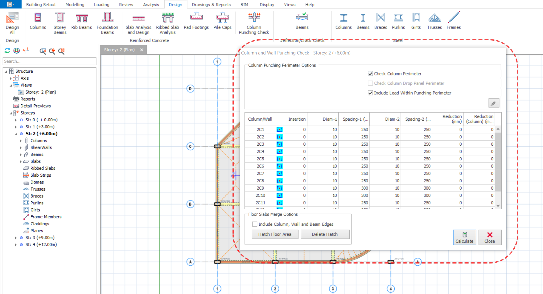 Column Punching Check
