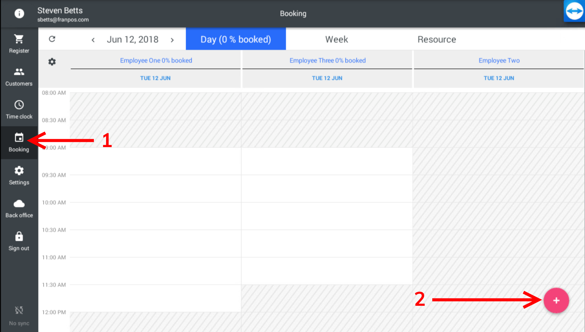 Booking - Appointment (Tablet)