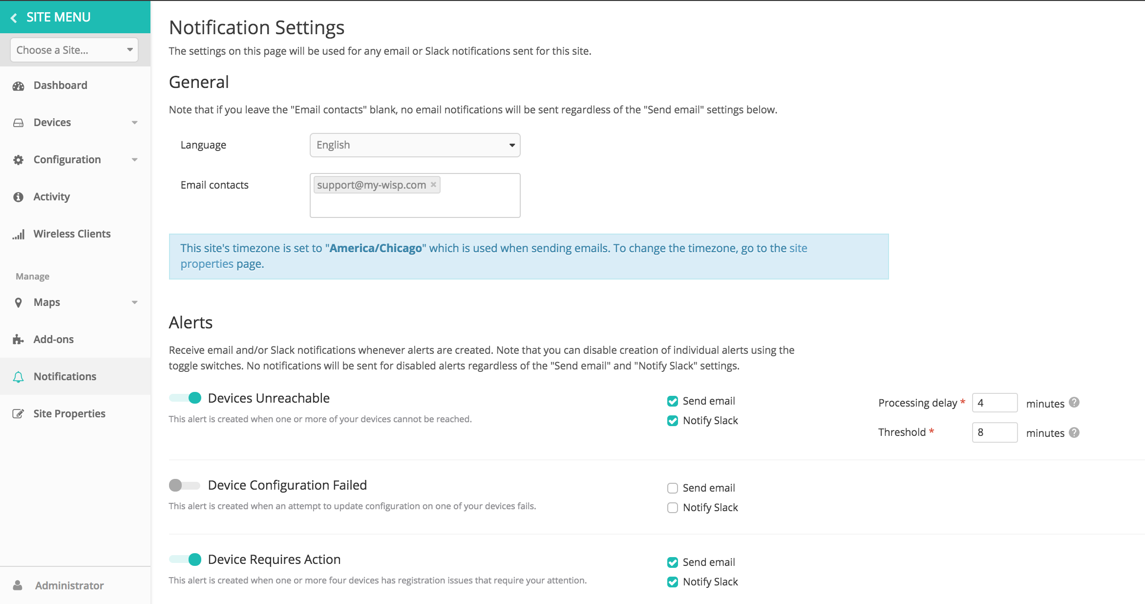 Slack Notifications – Edgecore Help Center