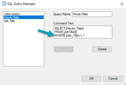 SQL Datasource Regions