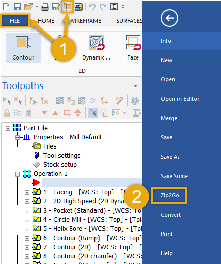 Making a Zip2go