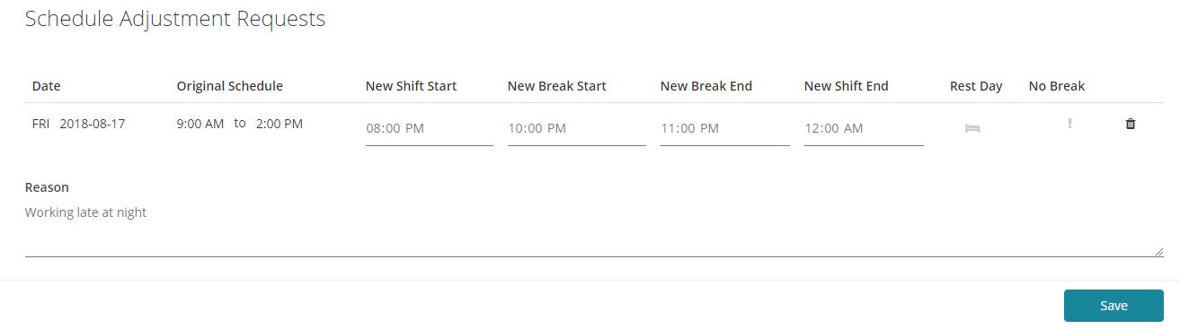 How to File Schedule Adjustment Based on Assigned Schedule Type ...