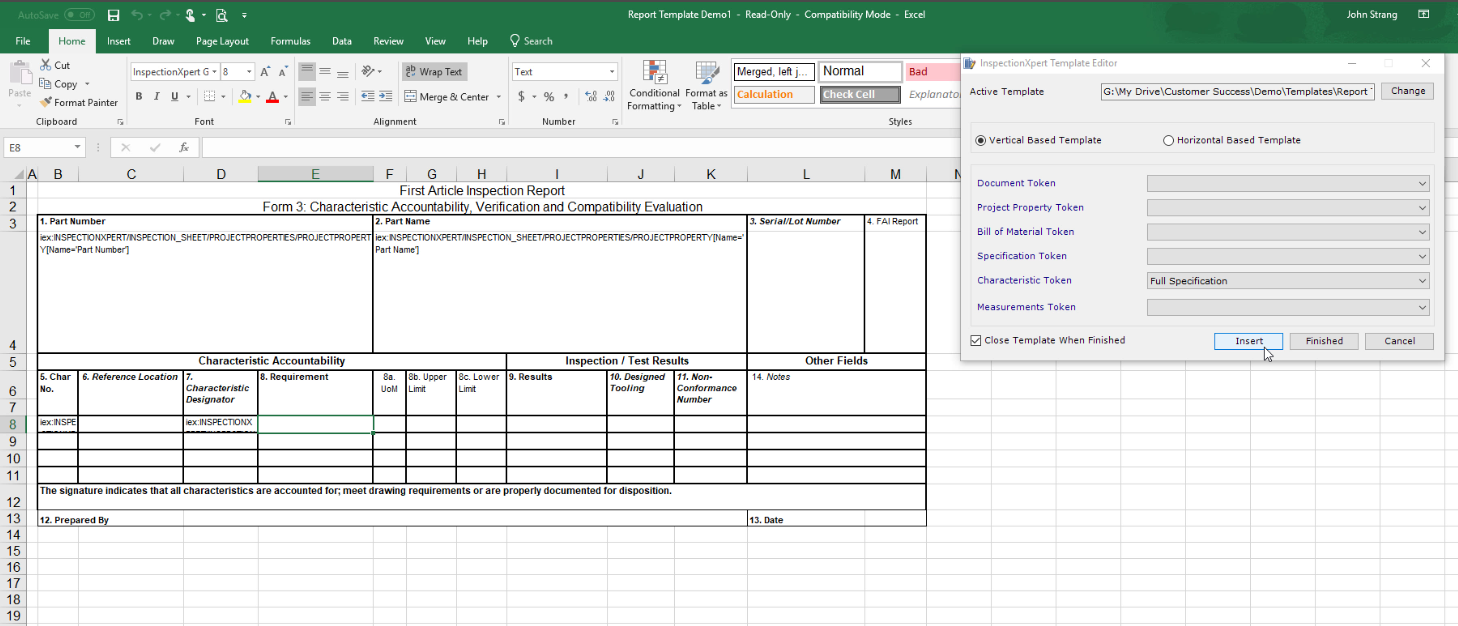 InspectionXpert — How do I create a custom inspection report?