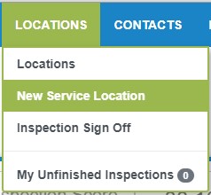 Create a Service Location Record