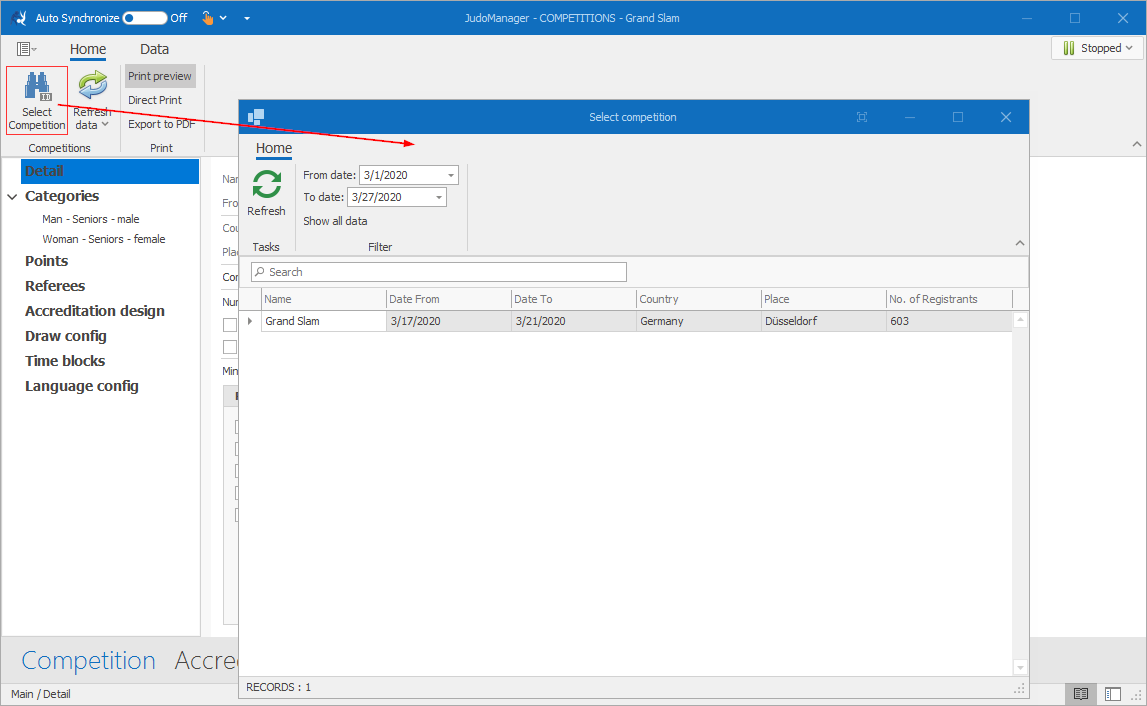 Selecting competition