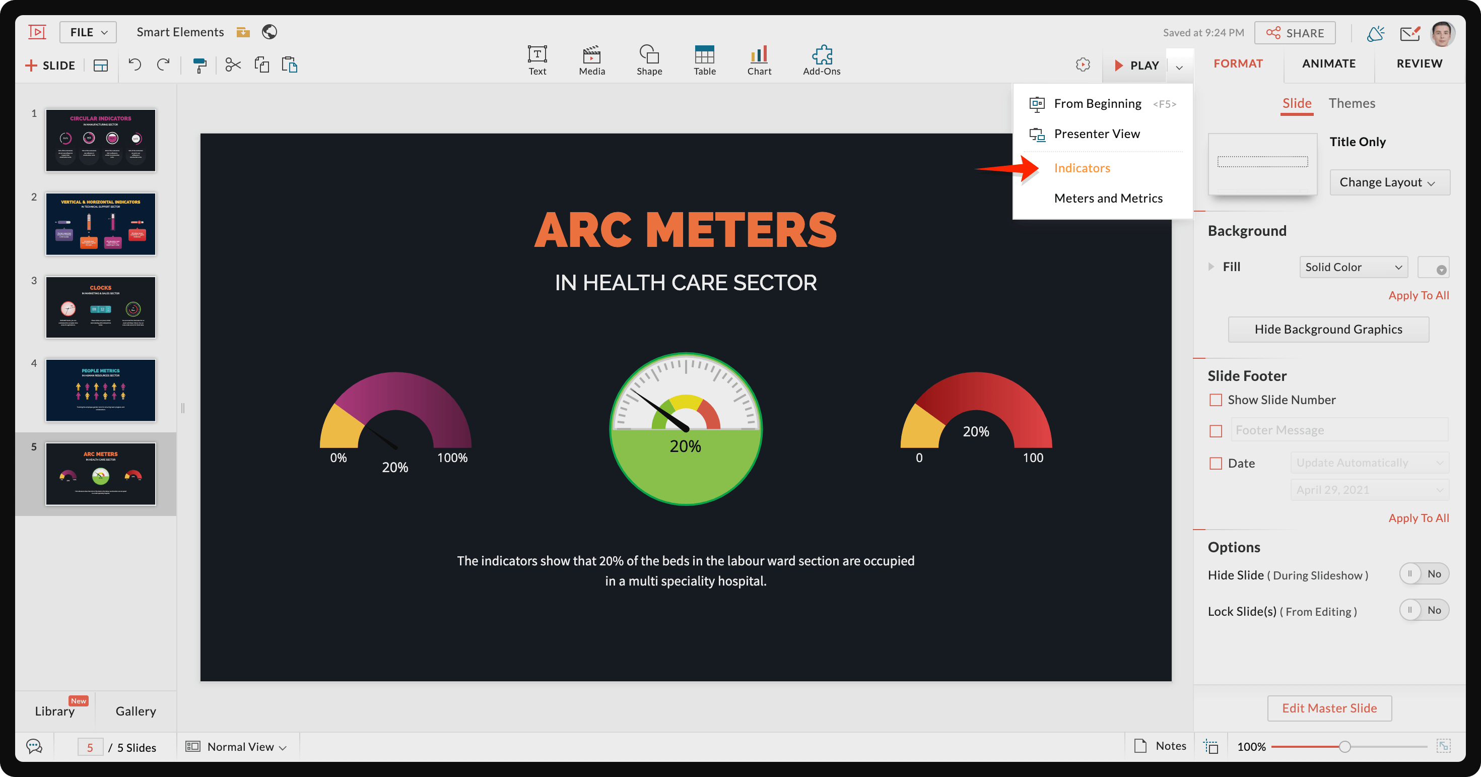 How to create and deliver custom slideshows in Zoho Show