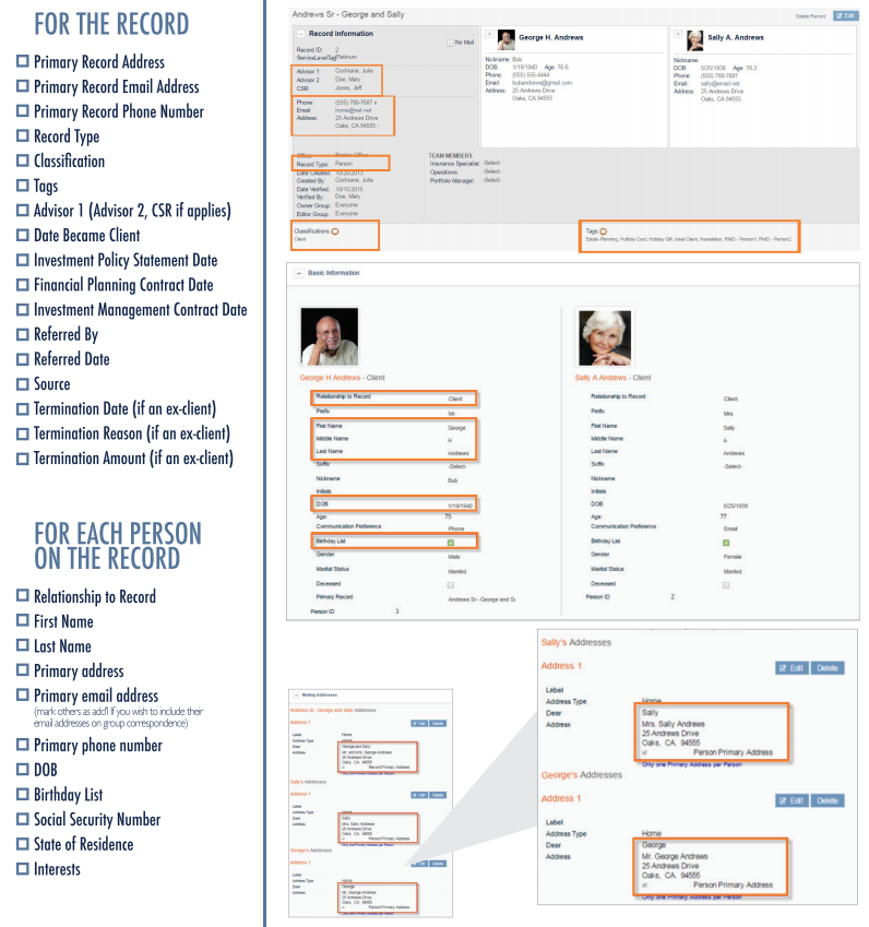 Important Record Fields