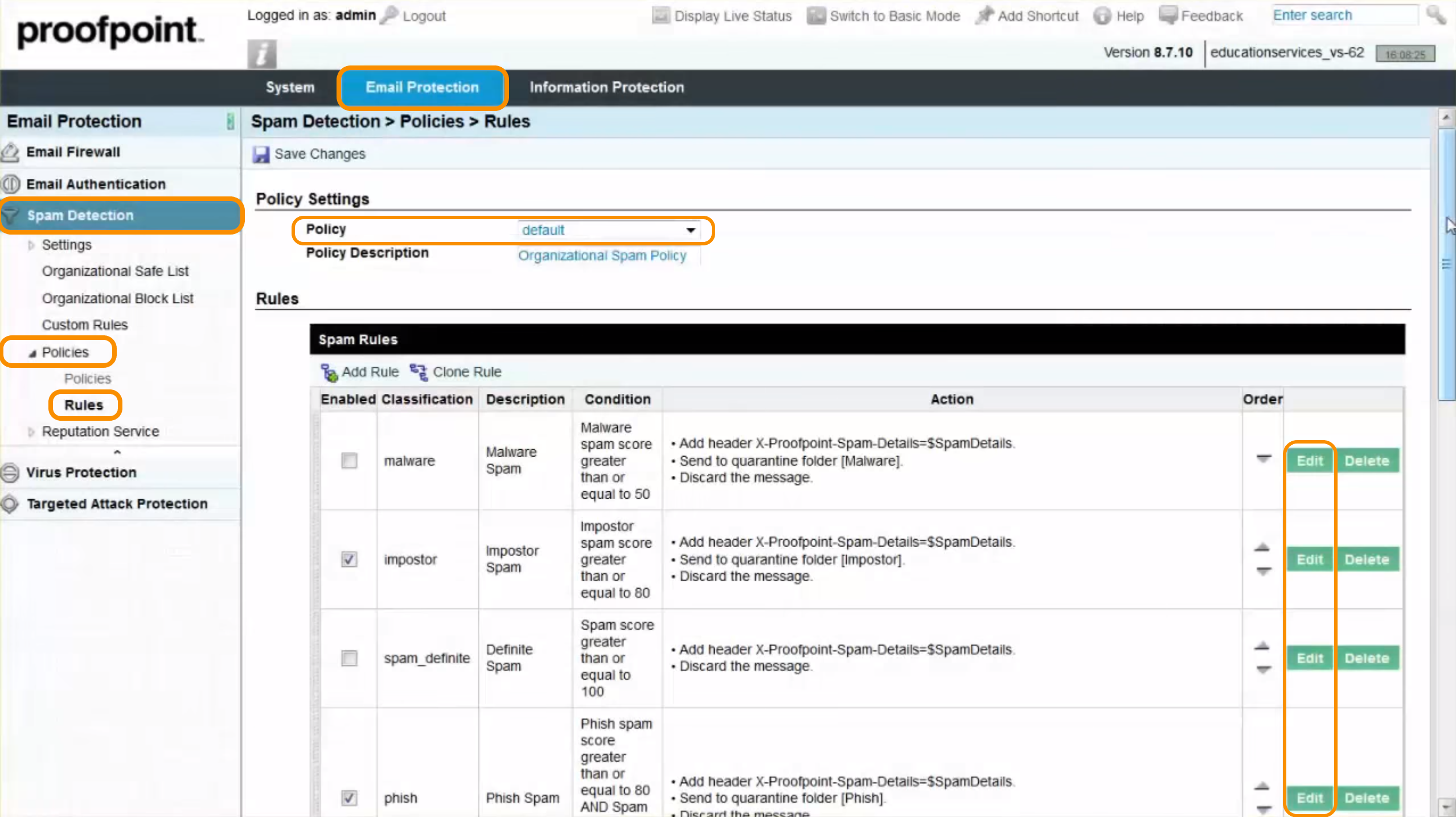 Configure Lumu Spambox for Proofpoint