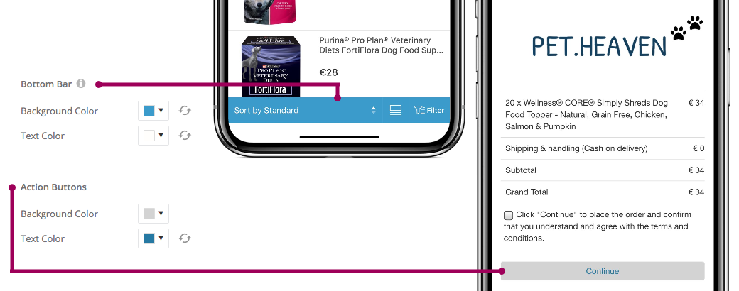 Configure theme settings