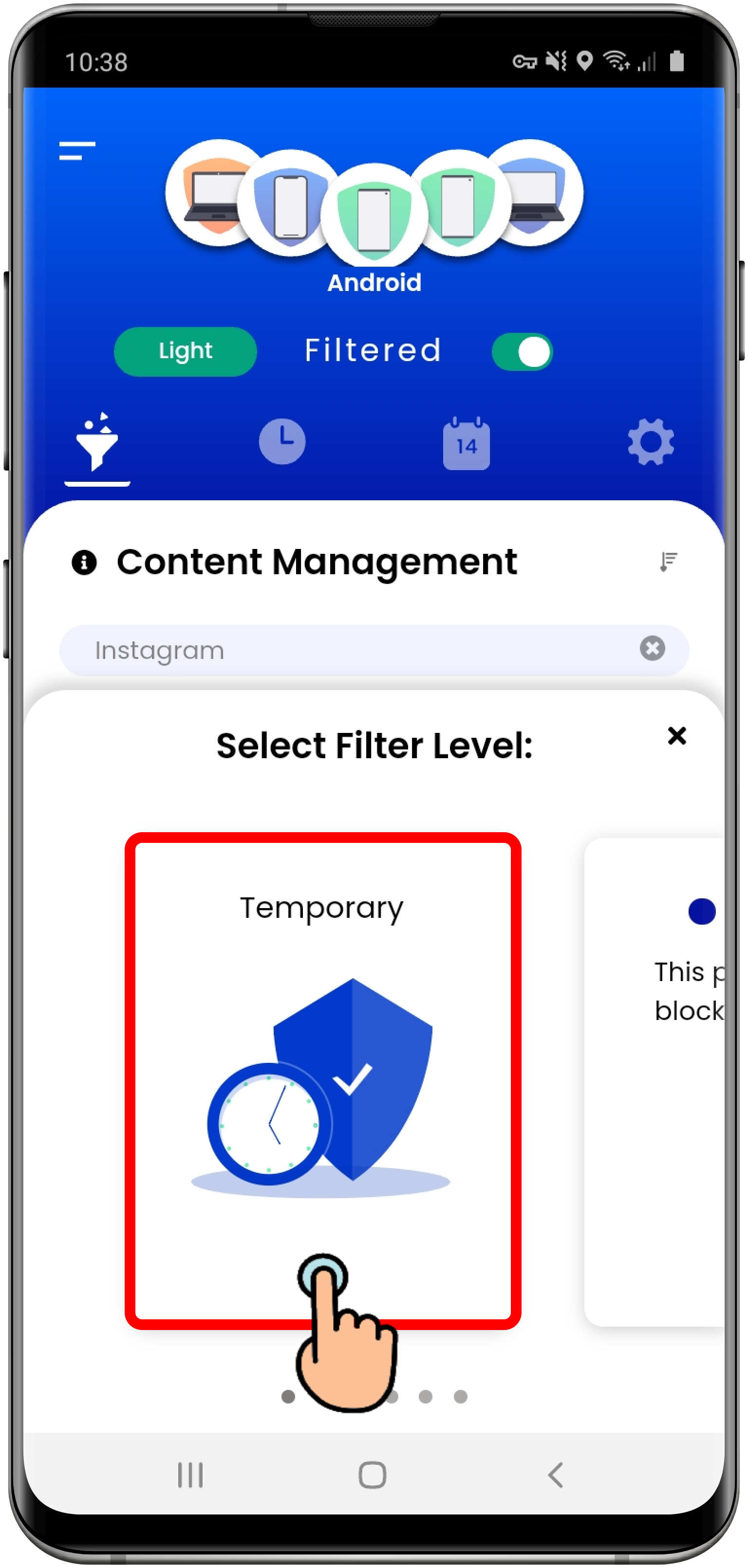 How do I block/allow specific applications and websites?