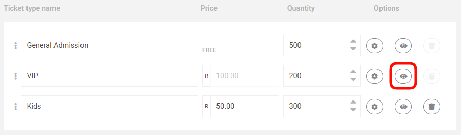 How to add, edit and delete ticket types for your event on Quicket