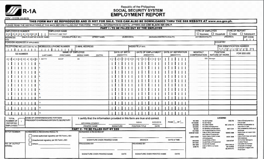 How to Generate SSS R1-A Report in Sprout Payroll – Sprout Solutions