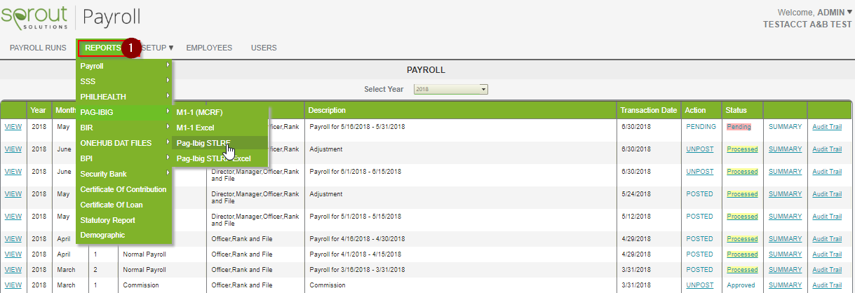 How to Generate HDMF STLRF in Sprout Payroll – Sprout Solutions