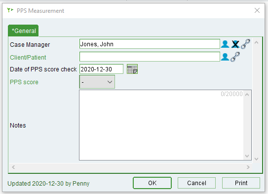 Tracking Patient PPS Measurements