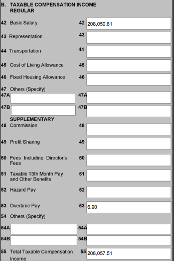 Composition of BIR Form 2316 – Sprout Solutions