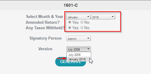 How to Generate BIR Form 1601C (New) – Sprout Solutions
