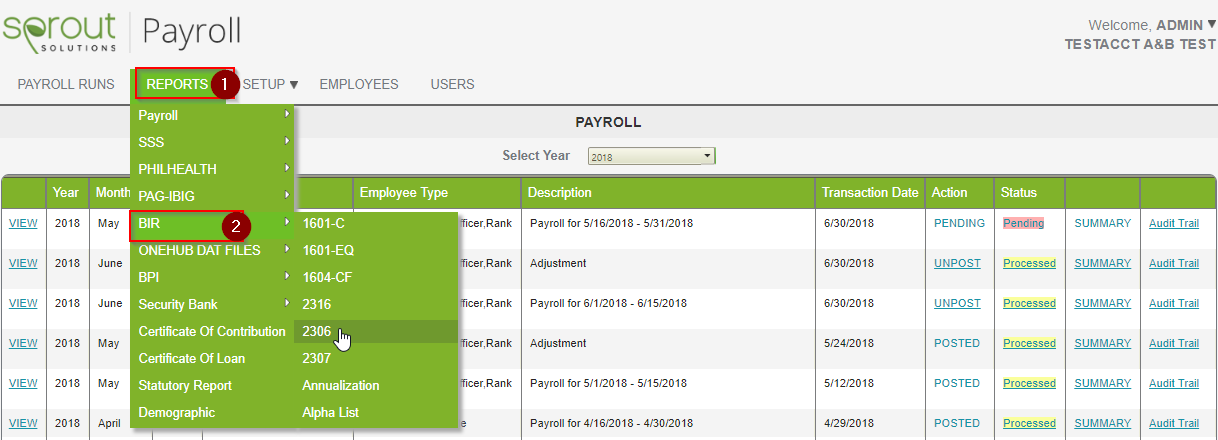 How to Generate BIR form 1604-CF in Sprout Payroll – Sprout Solutions