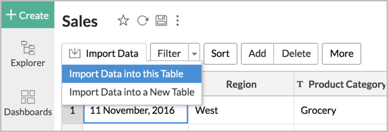 Importing Data from Web Feeds | Zoho Analytics Help