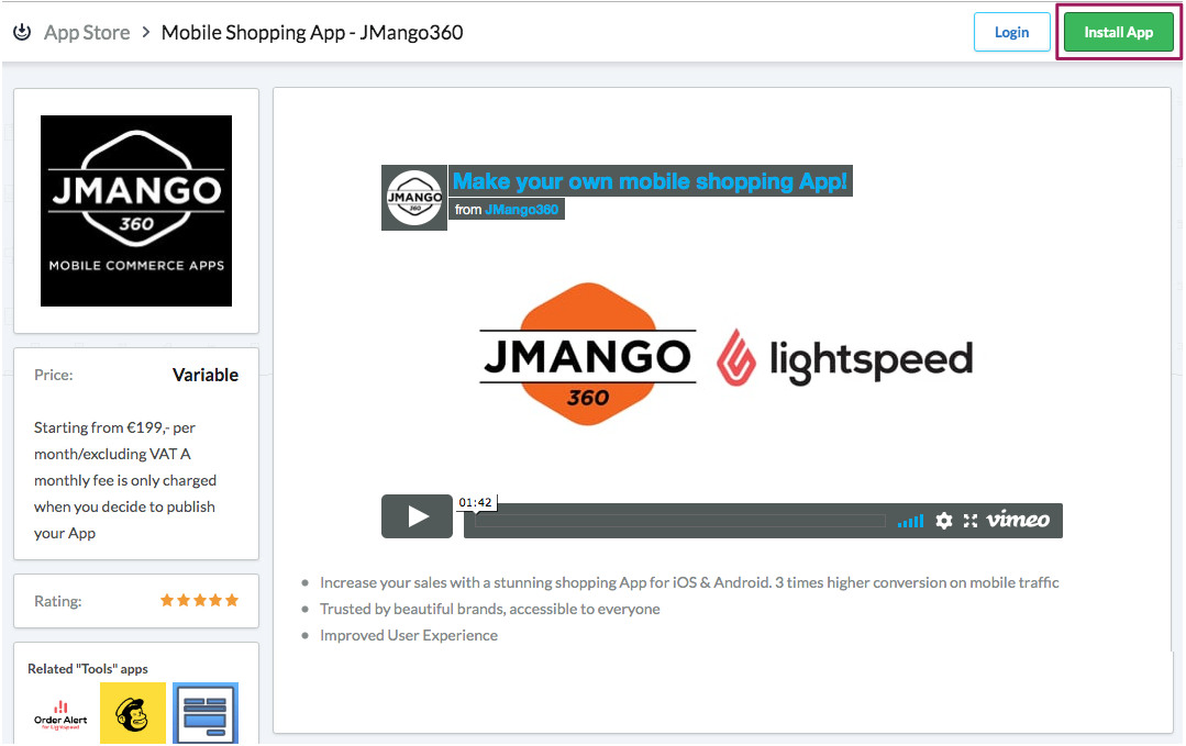 Create a Lightspeed eCom (C-Series) app