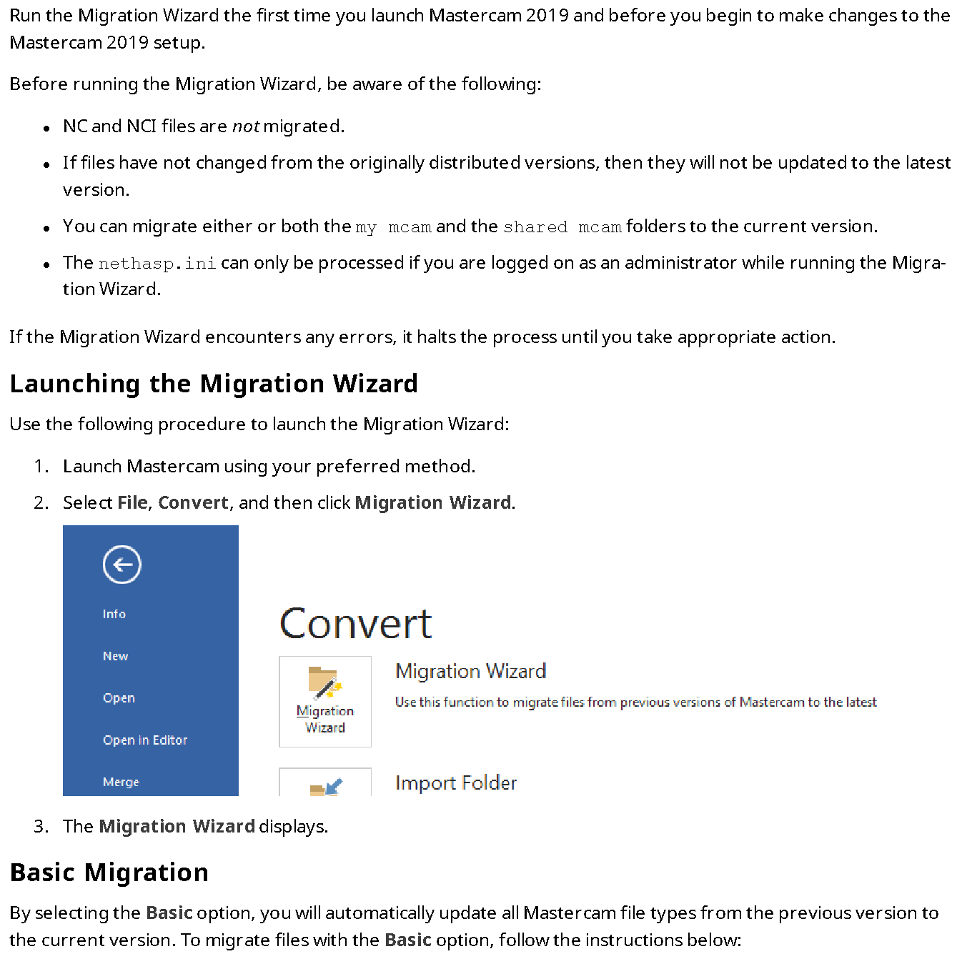 Migration Wizard