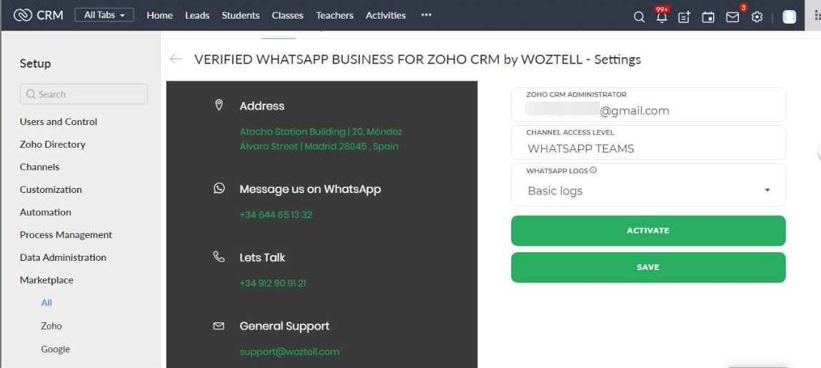 Guide for install your Free Trial version of WOZTELL