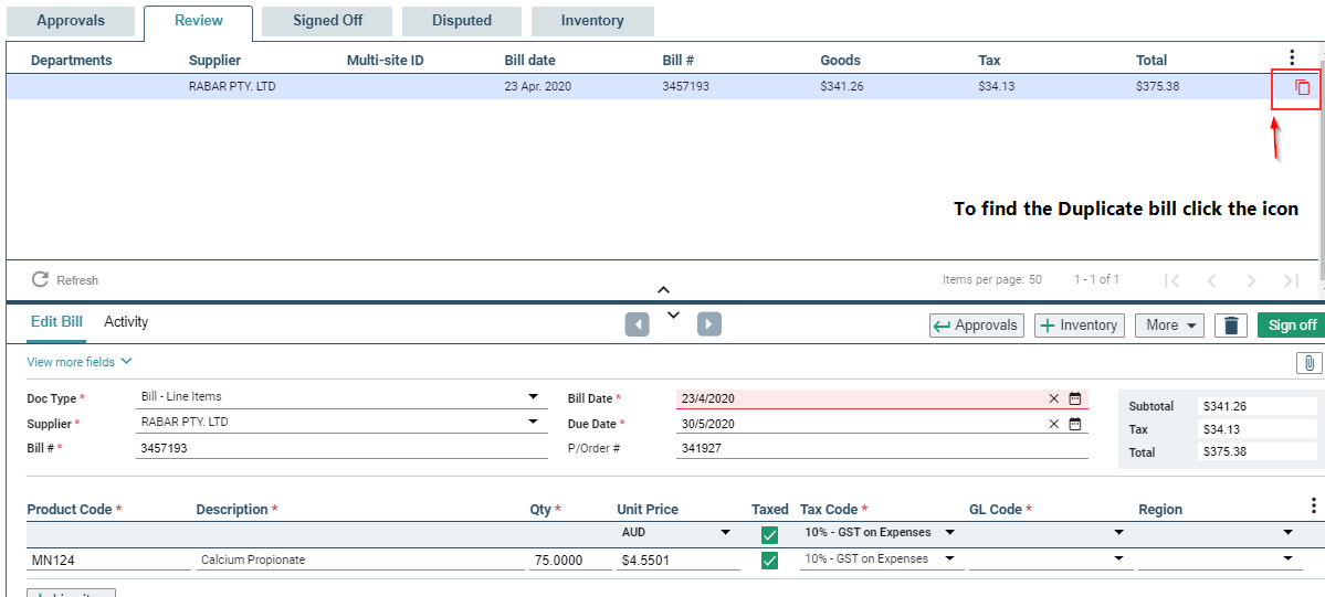 Auto Flagging of Duplicates