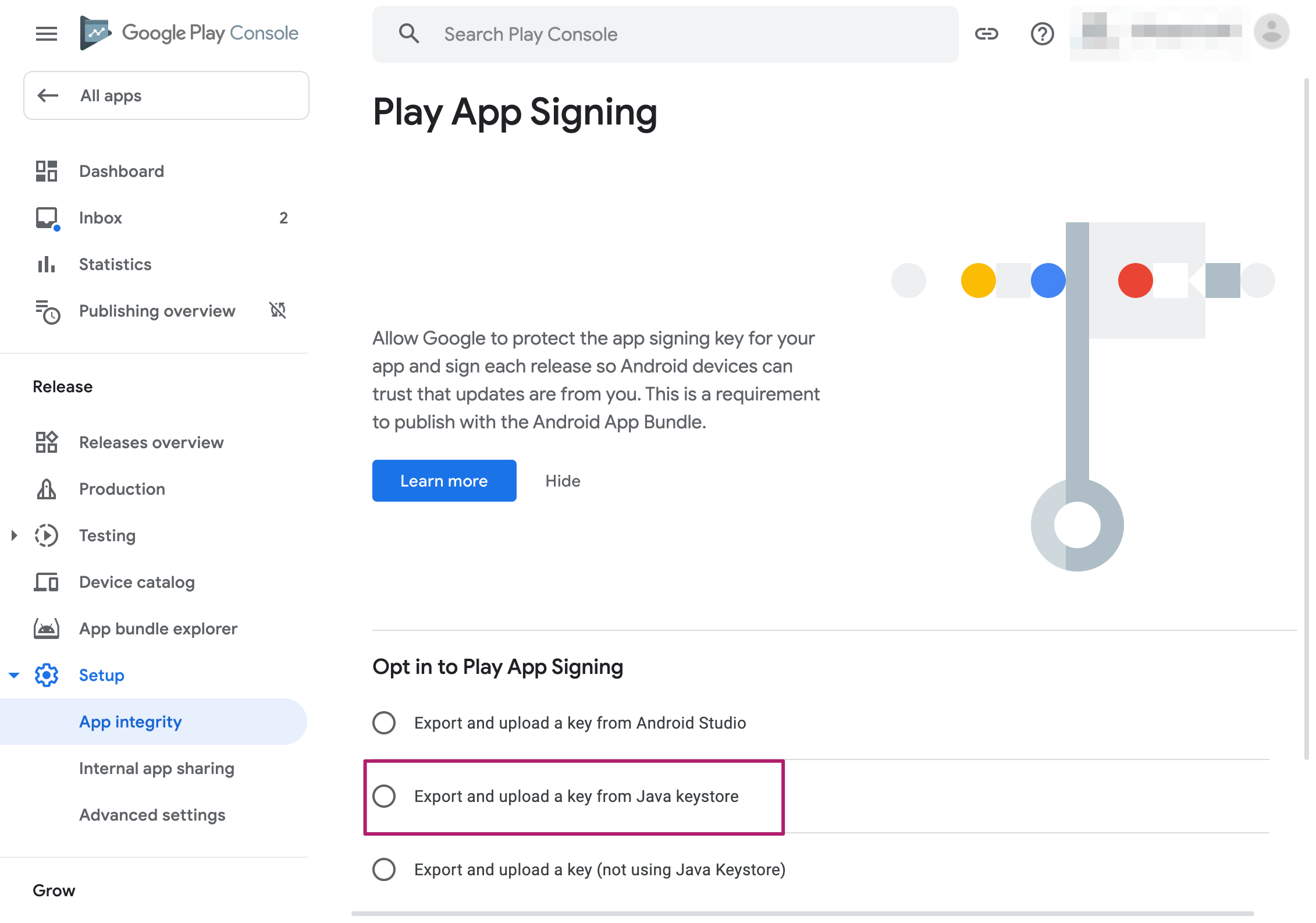 How to enroll in App signing by Google Play?
