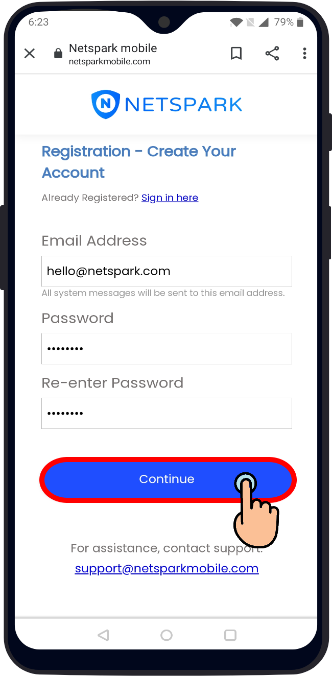 How do I create a Netspark Account?