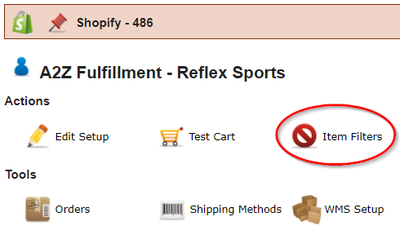 Item Filters - How to accept or ignore specific products - Extensiv