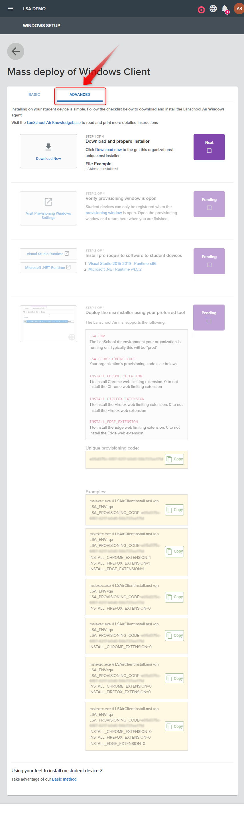 Mass Deploying LanSchool Air for Windows Student