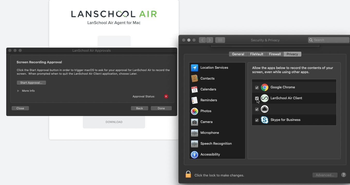 Installing LanSchool Air for Mac Student