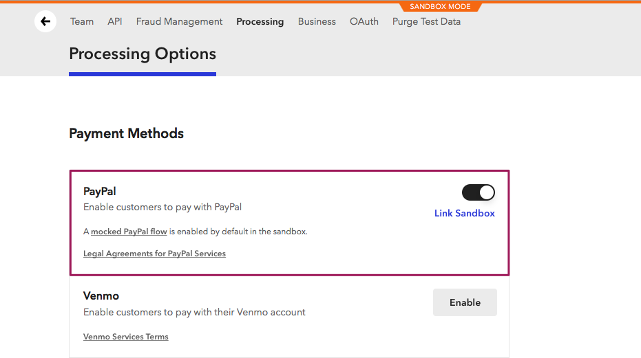 PayPal - Braintree: Testing and Go Live