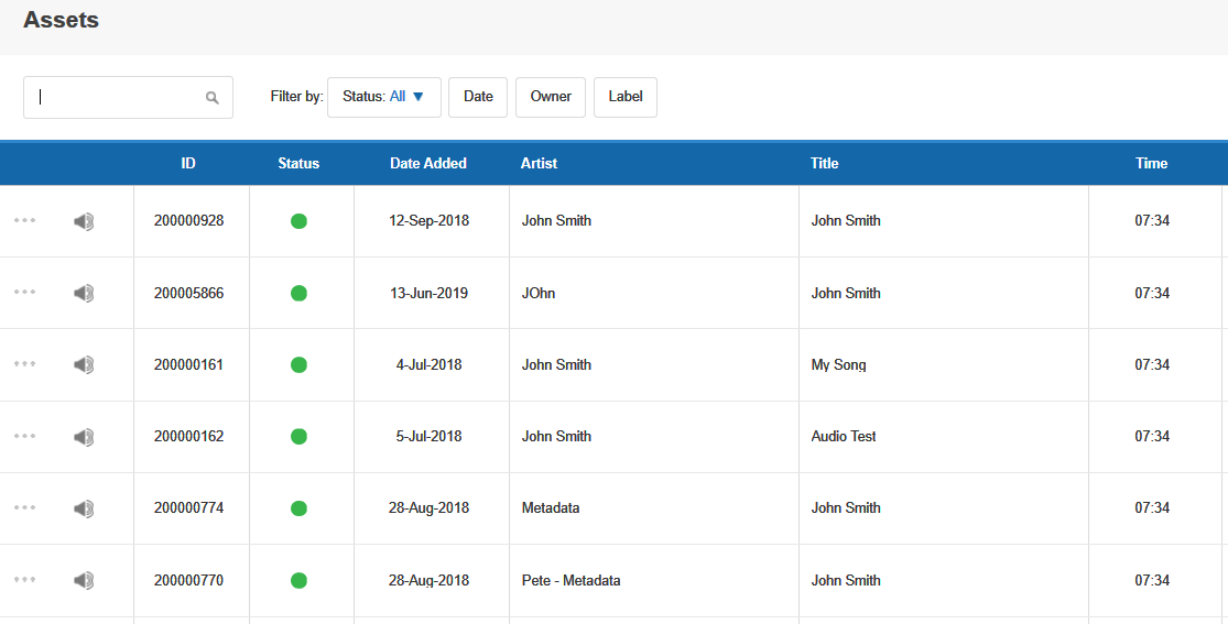Reviewing existing assets