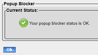 Check Popup Blocker